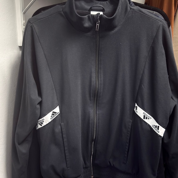 adidas | Jackets & Coats | Adidas Charcoal Fullzip Jacket | Poshmark